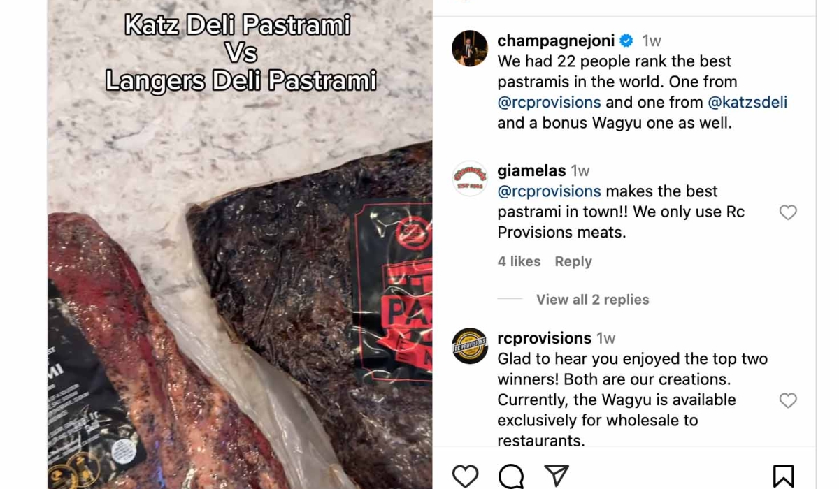 RC Provisions creates the world's best pastrami and premium meats